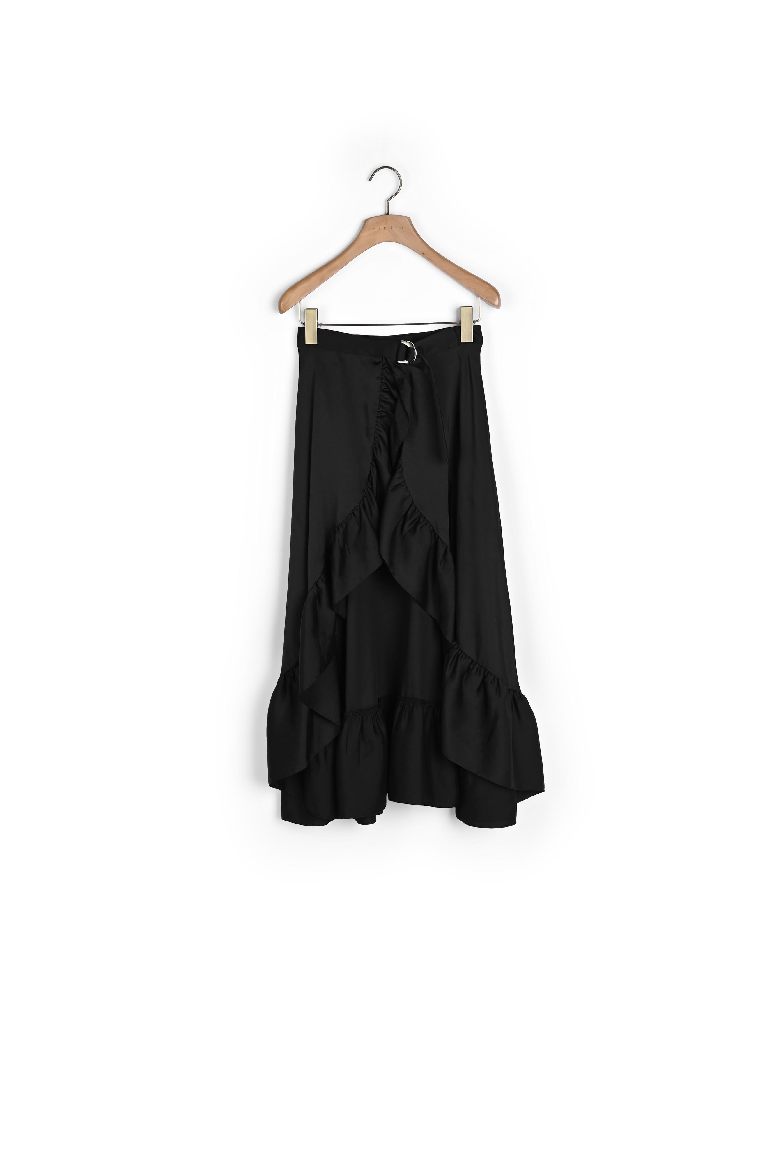 Ruffled asymmetric skirt